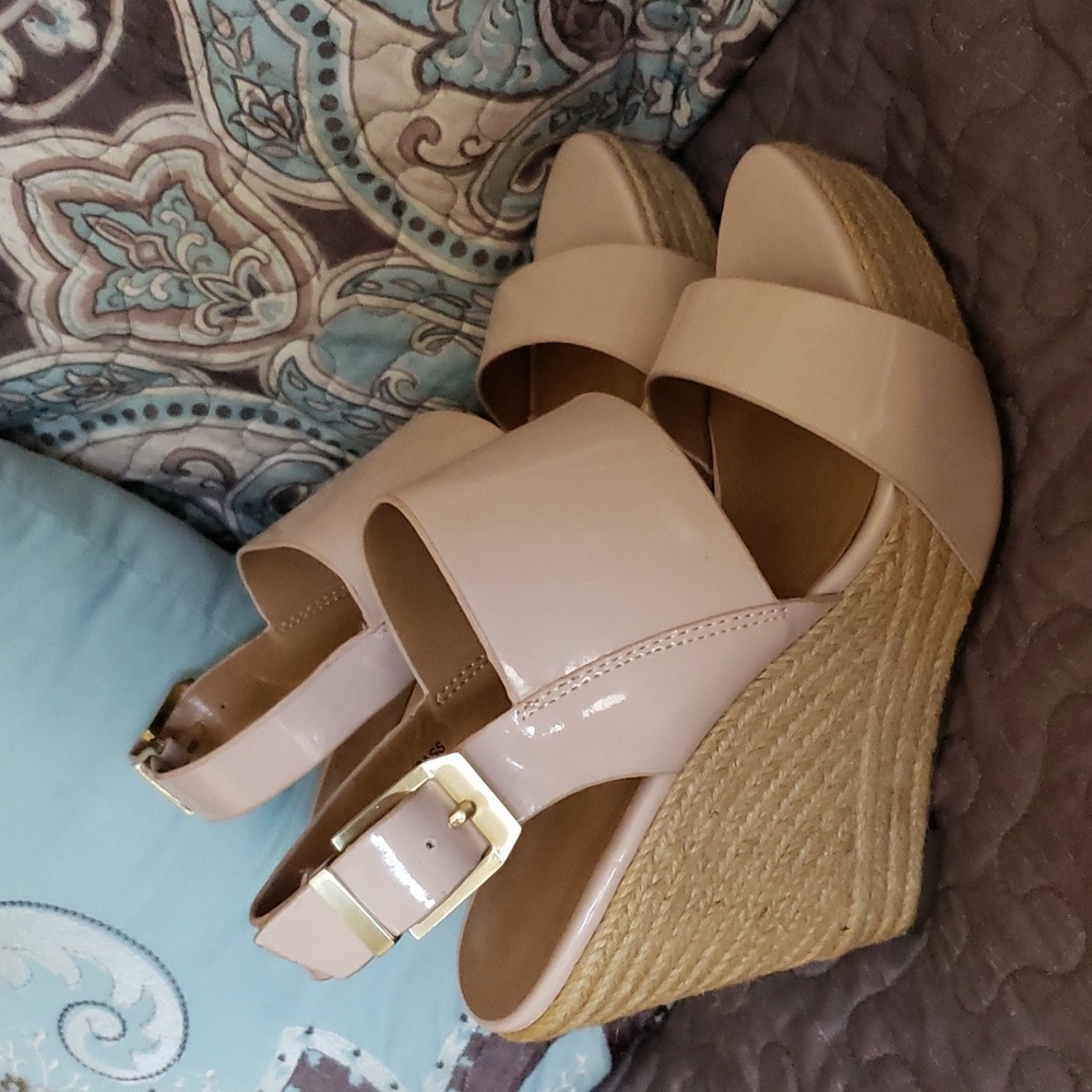 Report Signature Wedge Patten Leather Wedges - Gem